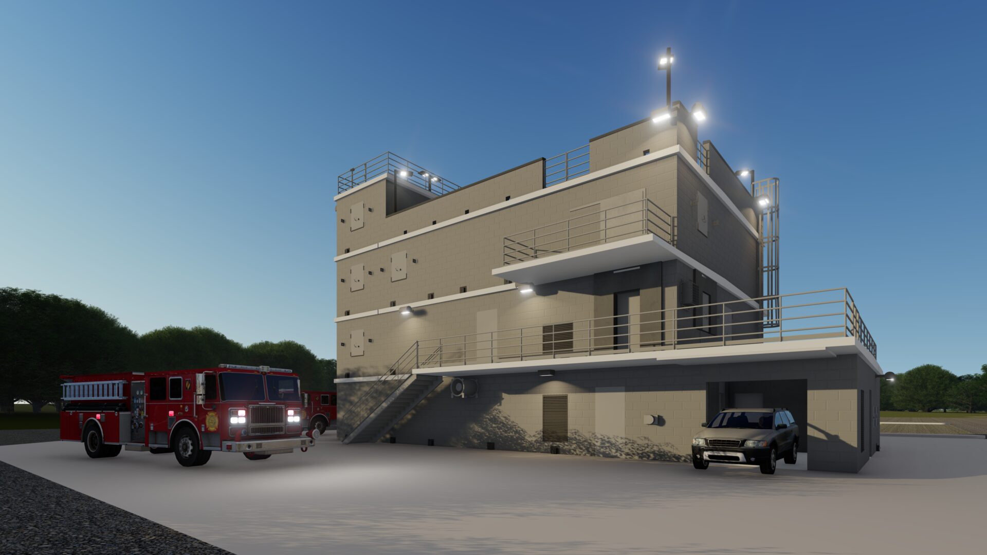 Assessment and Design for 4-Story Hanover Training Tower | RRMM Architects